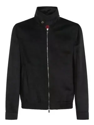 Brunello Cucinelli Button-collar Zip-up Jacket - Grey