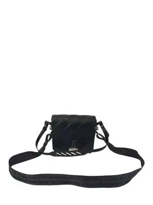 Off-White Diagonal Binder Shoulder Bag - Black