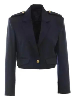 Pinko Manna Cropped Jacket - Blue