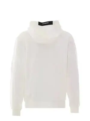 C.P. COMPANY Lens Detail Kangaroo Pocket Hoodie - White