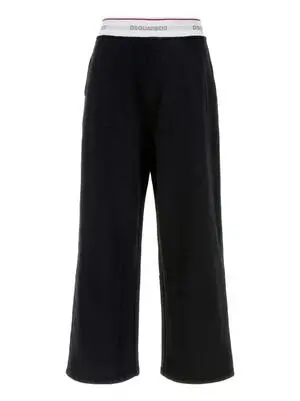 Dsquared2 Logo-waistband Jersey Track Pants - Black