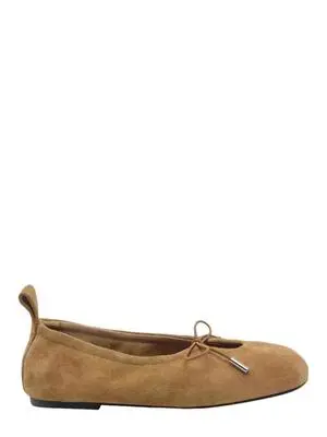 ALOHAS Rosalind Suede Ballet Flats - Brown