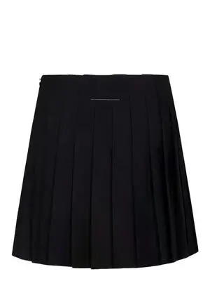 MAISON MARGIELA Pleated Mini Skirt - Black
