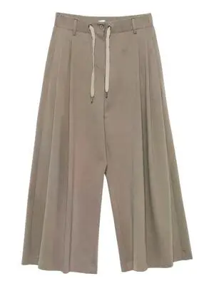 Brunello Cucinelli Drawstring Pleated Trousers - Neutrals