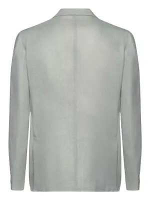 Eleventy Single-breasted Notched-lapels Jacket - Grey