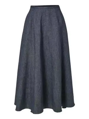 Carolina Herrera Half-circle Midi Skirt - Blue