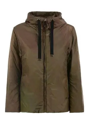 Max Mara Padded Drawstring-hood Jacket - Brown
