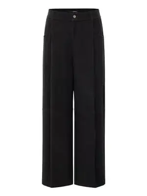 Brunello Cucinelli Pleated Flared Trousers - Black