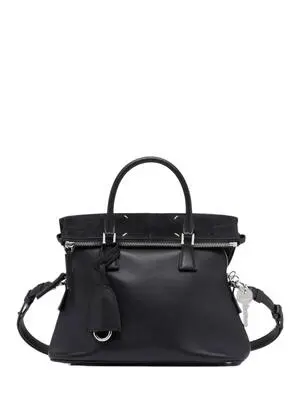 MAISON MARGIELA Mini 5ac Soft Leather Tote Bag - Black