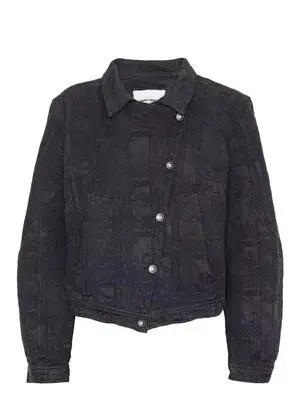 Henrik Vibskov Crinkled Grid Jacquard Jacket - Black