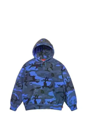Supreme Overdyed Studded Hoodie - Blue