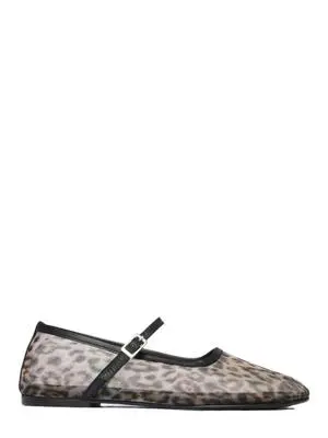 FREDA SALVADOR Laurel Leopard-print Ballet Flats