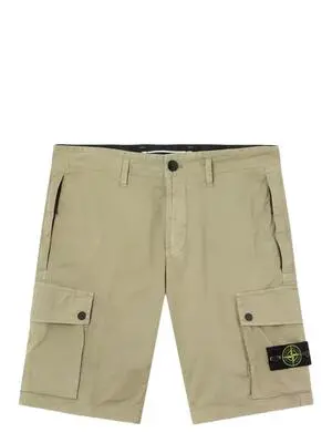 Stone Island Compass-patch Cargo Shorts - Neutrals