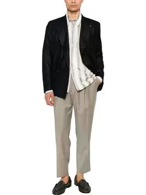 BRIGLIA 1949 Portobellos Pleated Trousers - Neutrals
