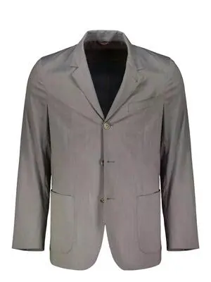 Fedeli Single-breasted Wool-blend Blazer - Grey