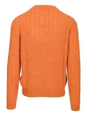 Etro Pegaso Cable-knit Sweater - Orange