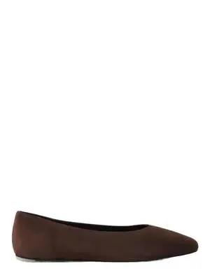 Prada Suede Ballerinas - Brown