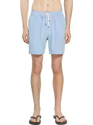 Polo Ralph Lauren Logo-embroidered Drawstring Swim Shorts - Blue