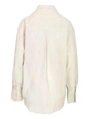 TOTEME Striped Oversized Shirt - Neutrals