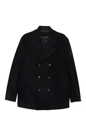Canali Double-breasted Coat - Blue