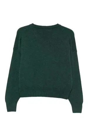 Incentive! Cashmere Connie V-neck Cashmere Sweater - Green