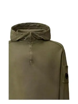 C.P. COMPANY Half-zip Hoodie - Green