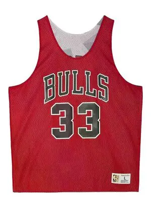 Mitchell & Ness X Nba Chicago Bulls Scottie Pippen Reversible Mesh Tankt Top - Red