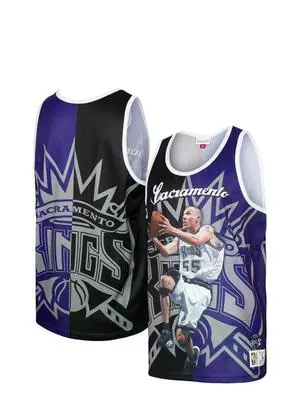 Mitchell & Ness Nba Sacramento Kings Sublimated Player Tank Top - Purple