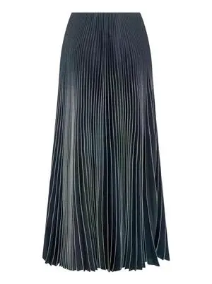 Fabiana Filippi Pleated Pinstripe Maxi Skirt - Blue