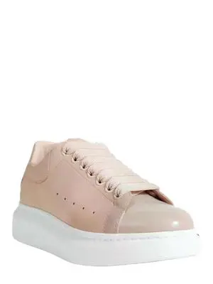 Alexander McQueen Oversized Leather Sneakers - Neutrals