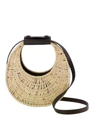 STAUD STAUD Good Night Moon Crescent Woven Bag