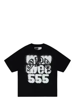 SP5DER Sp555 Graphic-print T-shirt - Black
