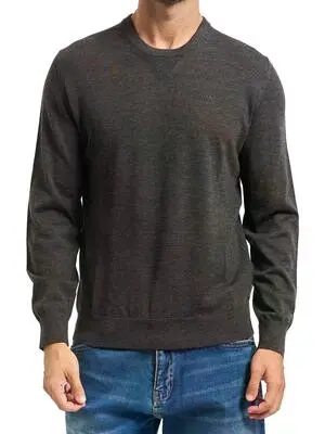 Armani Exchange Logo Embroidered Sweater - Grey