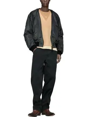 MAISON MARGIELA Reversible Signature-stitches Bomber Jacket - Grey