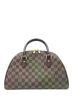 LOUIS VUITTON Damier Ebene Riviera Mm Handbag - Brown