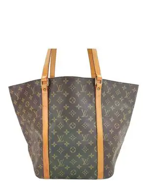 LOUIS VUITTON Monogram Sac Shopping Tote Bag - Brown