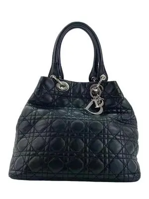 Dior Christian Dior Cannage Hand Bag Black