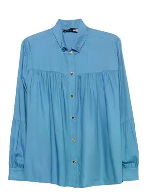 Moschino Heart-button Shirt - Blue