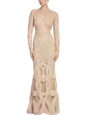 ELIE SAAB Elie Saab Sequin-Embroidered Maxi Dress