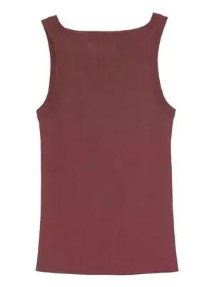 Liviana Conti Ribbed-knit Top - Red