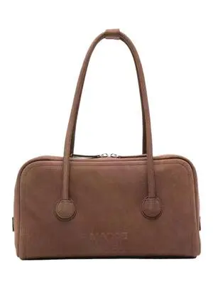 MARGESHERWOOD Logo-embossed Leather Shoulder Bag - Brown
