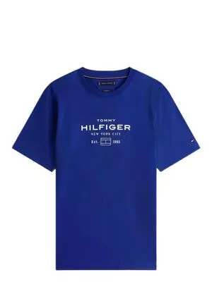Tommy Hilfiger Graphic-print Short-sleeve T-shirt - Blue