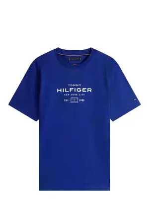 Tommy Hilfiger Graphic-print Short-sleeve T-shirt - Blue