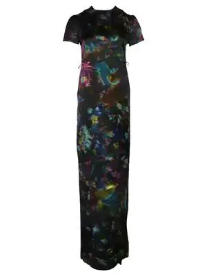Erdem Aurelia Printed Maxi Dress - Black