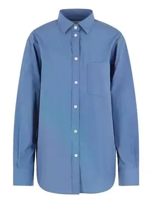 RÓHE Cotton-poplin Shirt - Blue