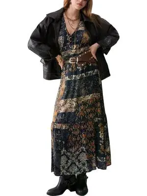 LIU JO LIU JO Paisley Print Long Sleeve Dress