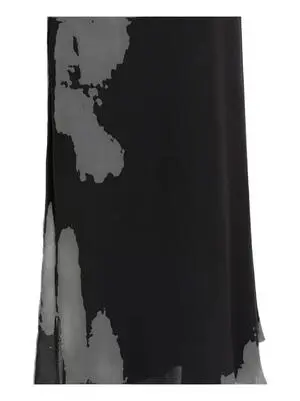 Valentino Garavani Front-slit Midi Skirt - Black