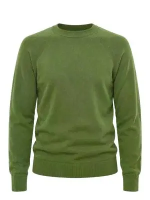 PAOLO PECORA Crew-neck Raglan-sleeve Sweater - Green