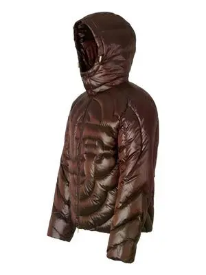 Casablanca Quilted Hooded Jacket - Brown