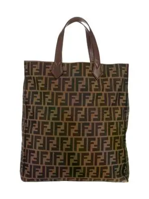 Fendi Zucca Canvas Tote Bag - Brown